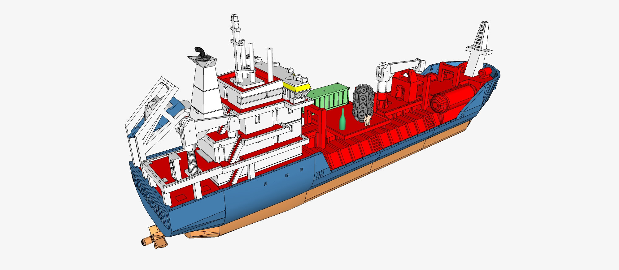 Ym-earth Chemical & Oil Container Ship Detailed 3D Printable - Etsy