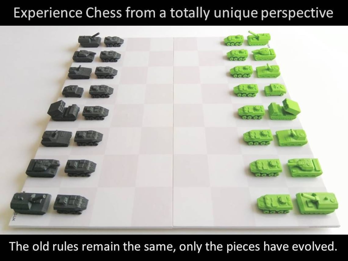 Army Edition War-chess 3d-printable Pieces Download standard License ...
