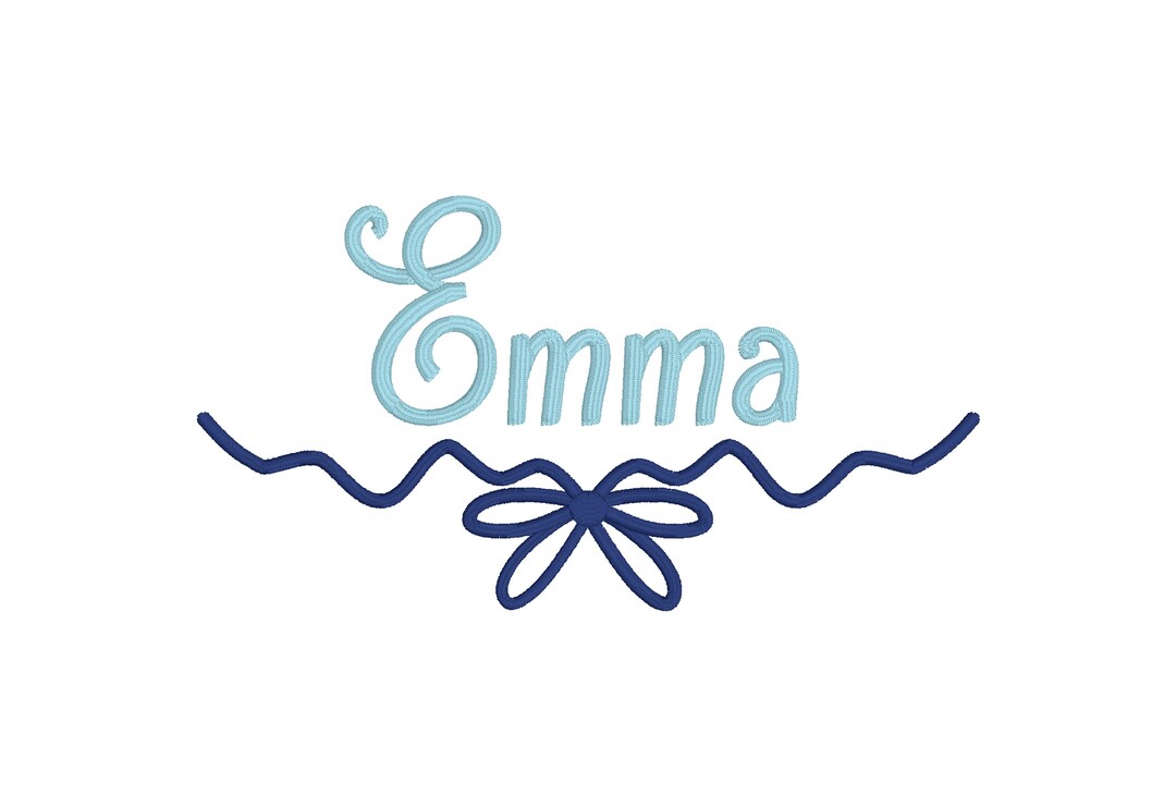Heirloom Long Curly Bow Border and Frame Embroidery Design - Etsy