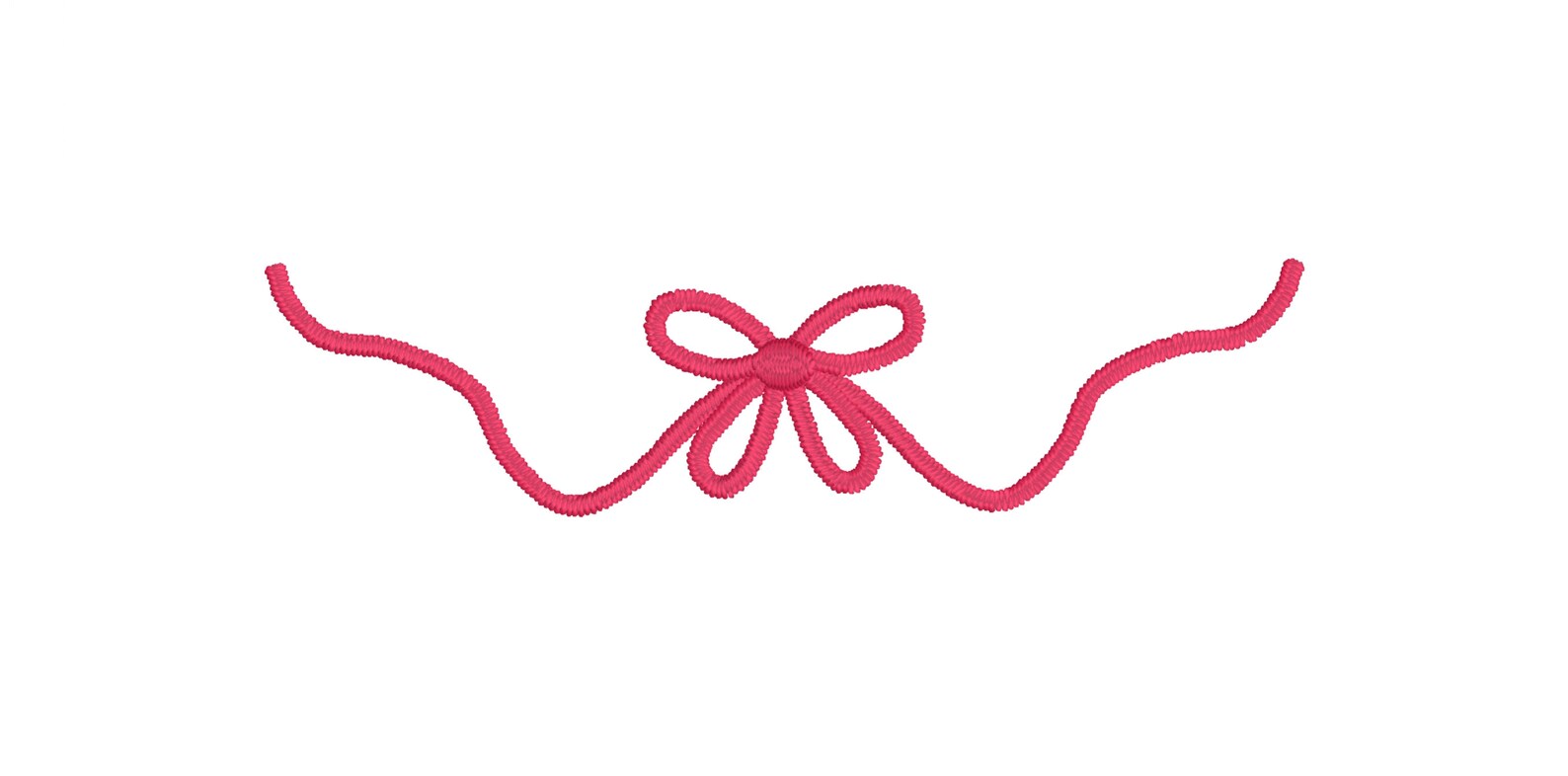 Double Bow Border and Frame Embroidery Design - Etsy