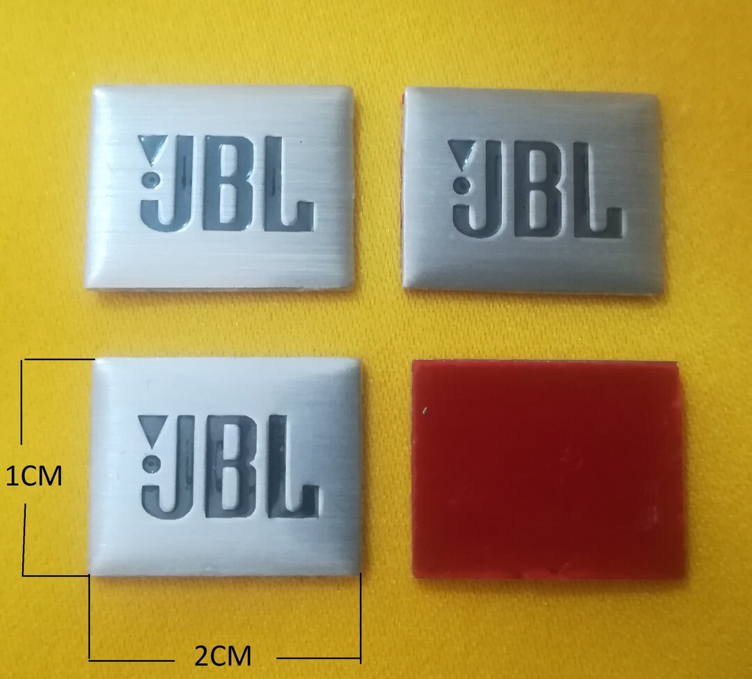 Jbl Speaker Badges 4 Pieces Satin Gray New - Etsy