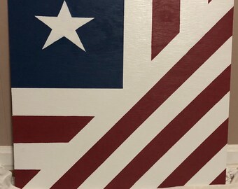 Barn quilt flag | Etsy