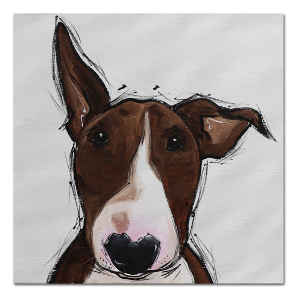 Abstract Dog Canvas Paintings - Etsy