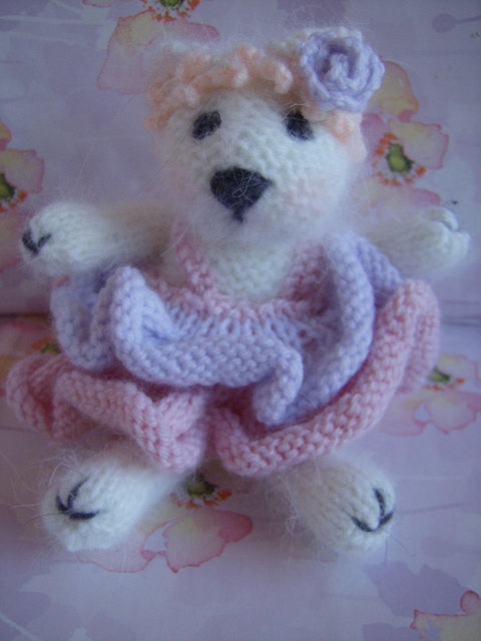 Mrs Pitty-pat Kitten Cat (with Kittens) - Easy Soft Toy Knitting ...