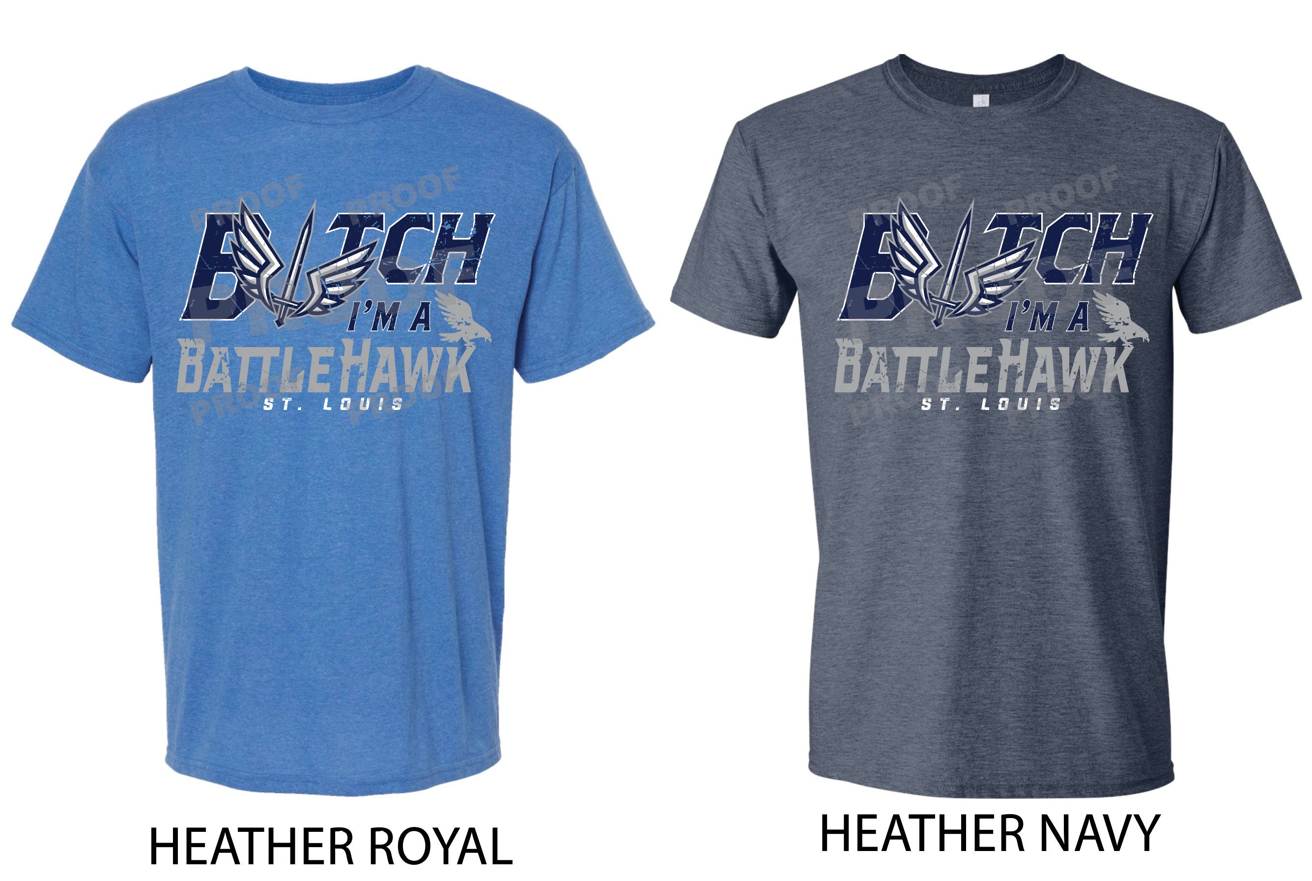 B*tch I'm A Battlehawk-stl Battlehawks Tee - Etsy
