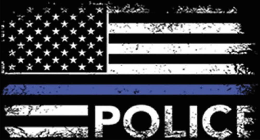 Police Distressed Flag - Etsy