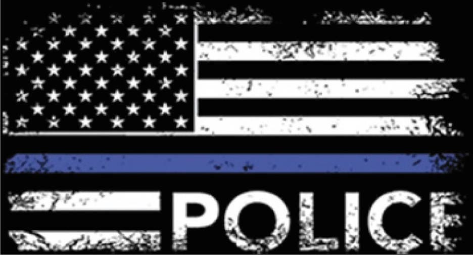 Police Distressed Flag - Etsy