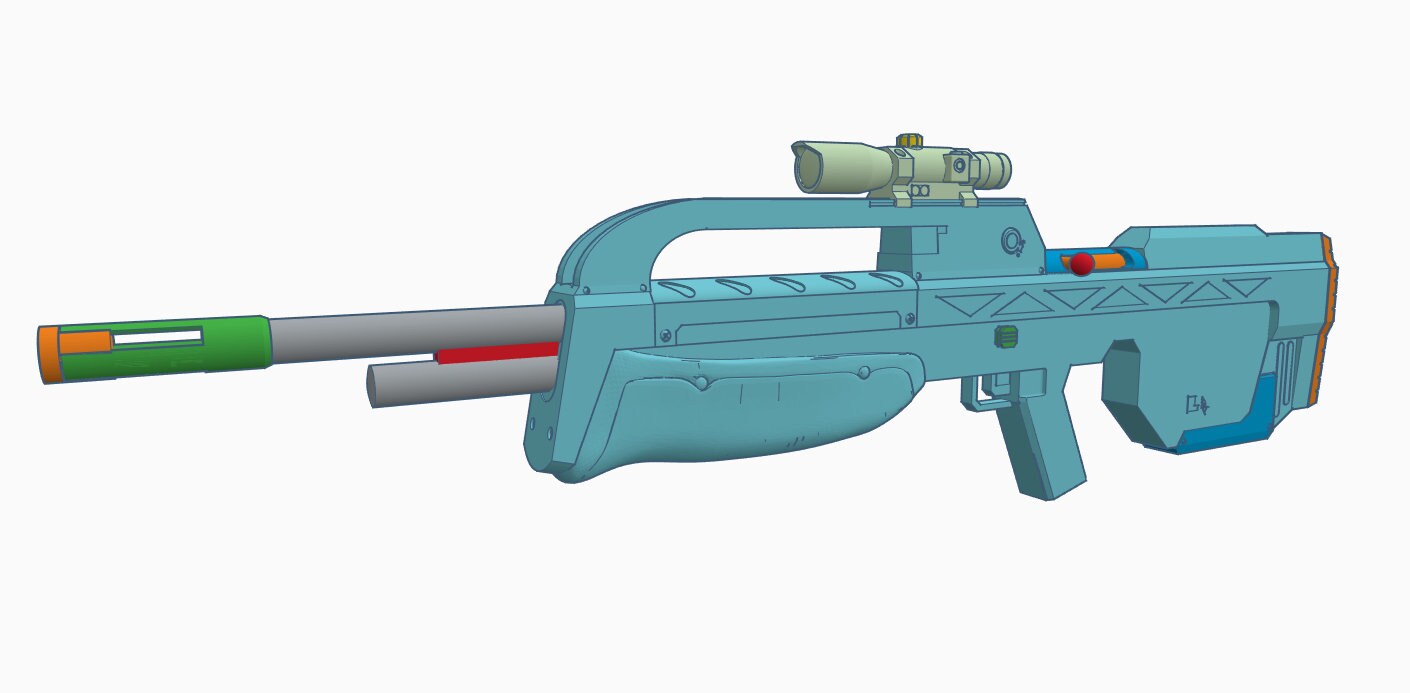 Halo 3 BR55HB Battle Rifle Printed Kit - Etsy