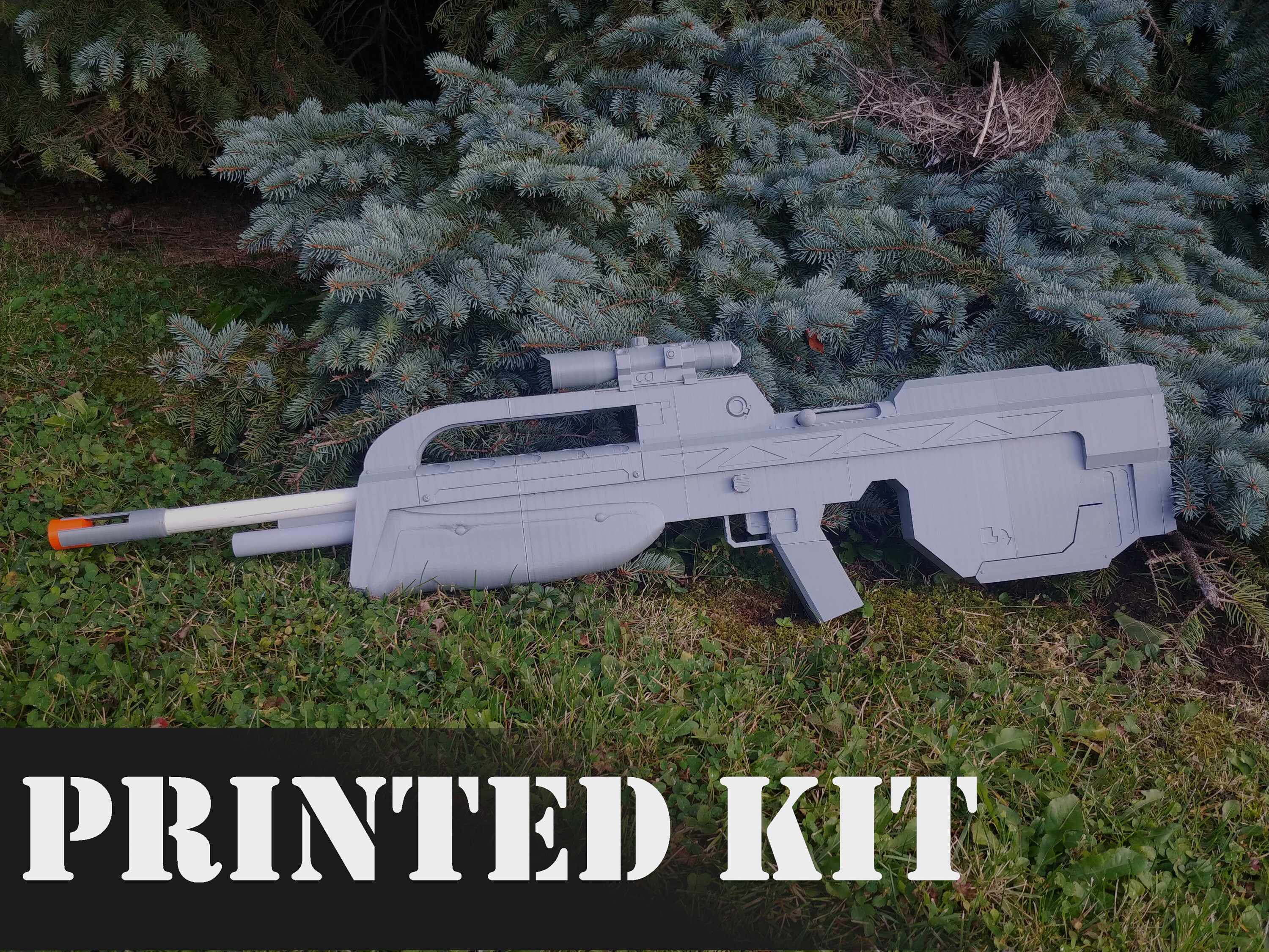 Halo 3 BR55HB Battle Rifle Printed Kit - Etsy