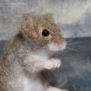 Realistic Bank Vole Figurine, Needle Felted Mouse, Felt Animal Ornament ...