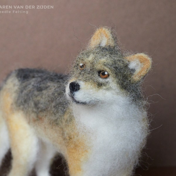Needle Felted Wolf - Etsy