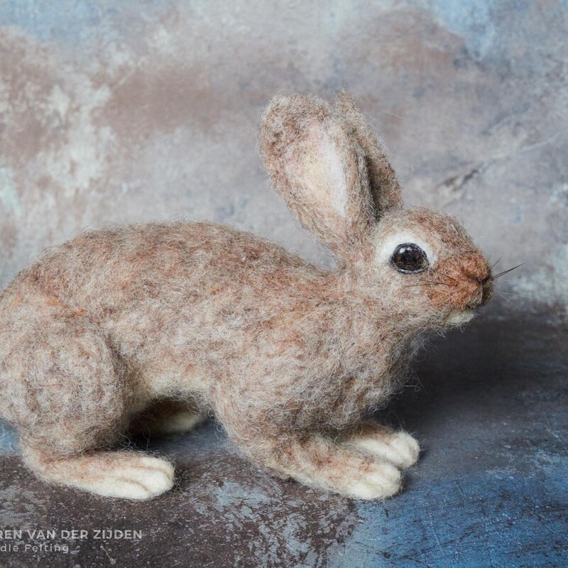 Needle Felted Rabbit - Etsy