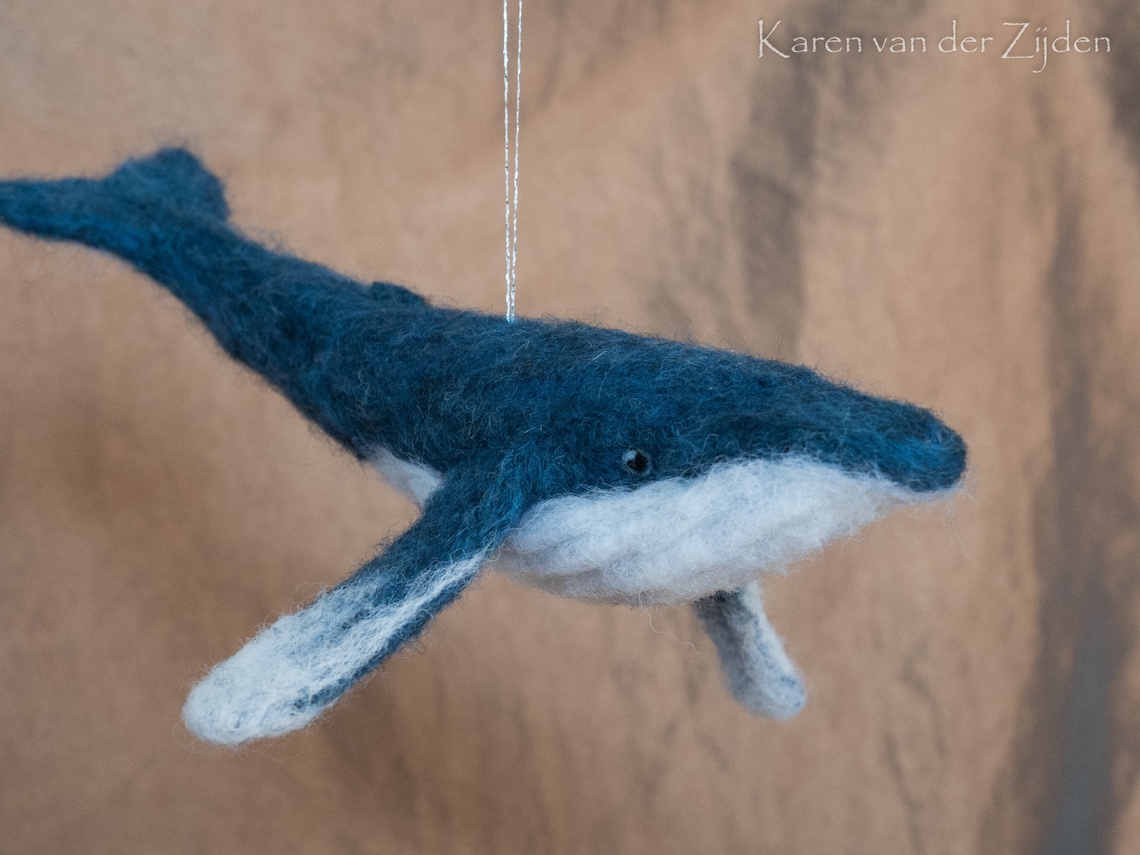 Needle Felted Humpback Whale Large felt whale needle felt | Etsy