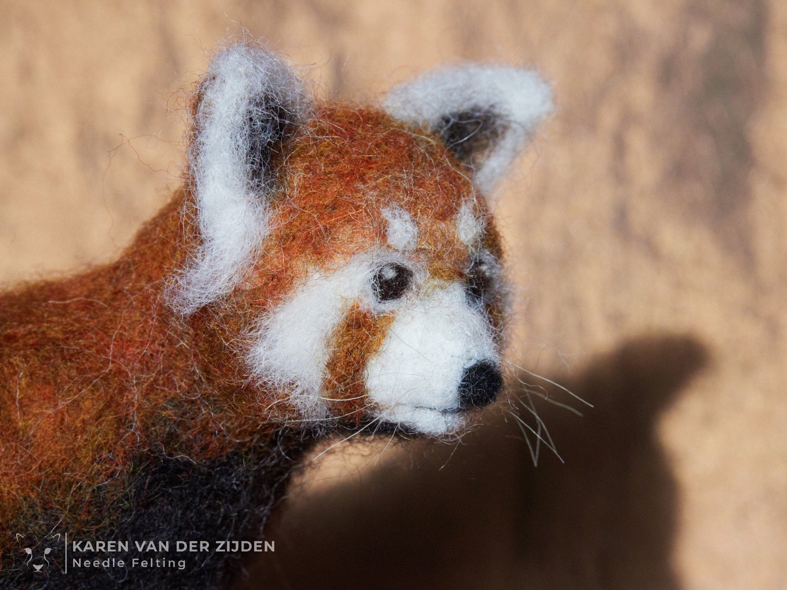 Needle Felted Red Panda Felt Animal Figurine Realistic Soft - Etsy