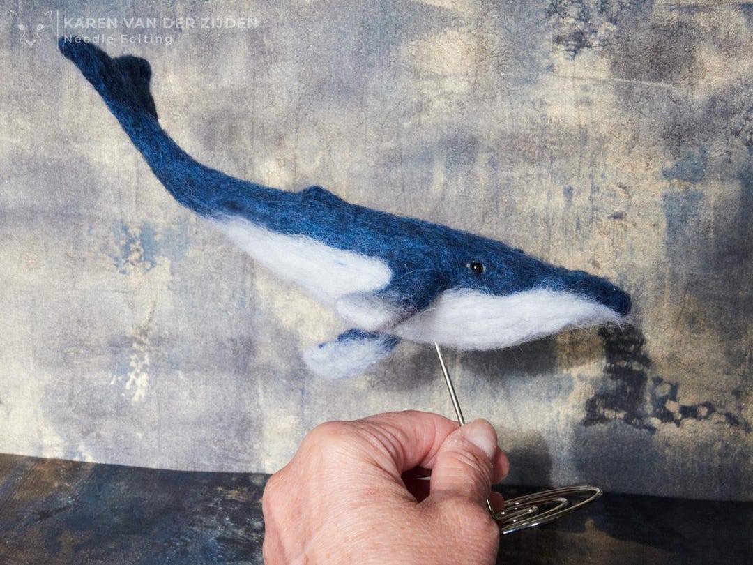Needle Felted Humpback Whale - Realistic Felted Whale Ornament, Felt ...