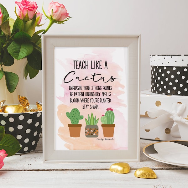 Cactus Classroom Decor - Etsy