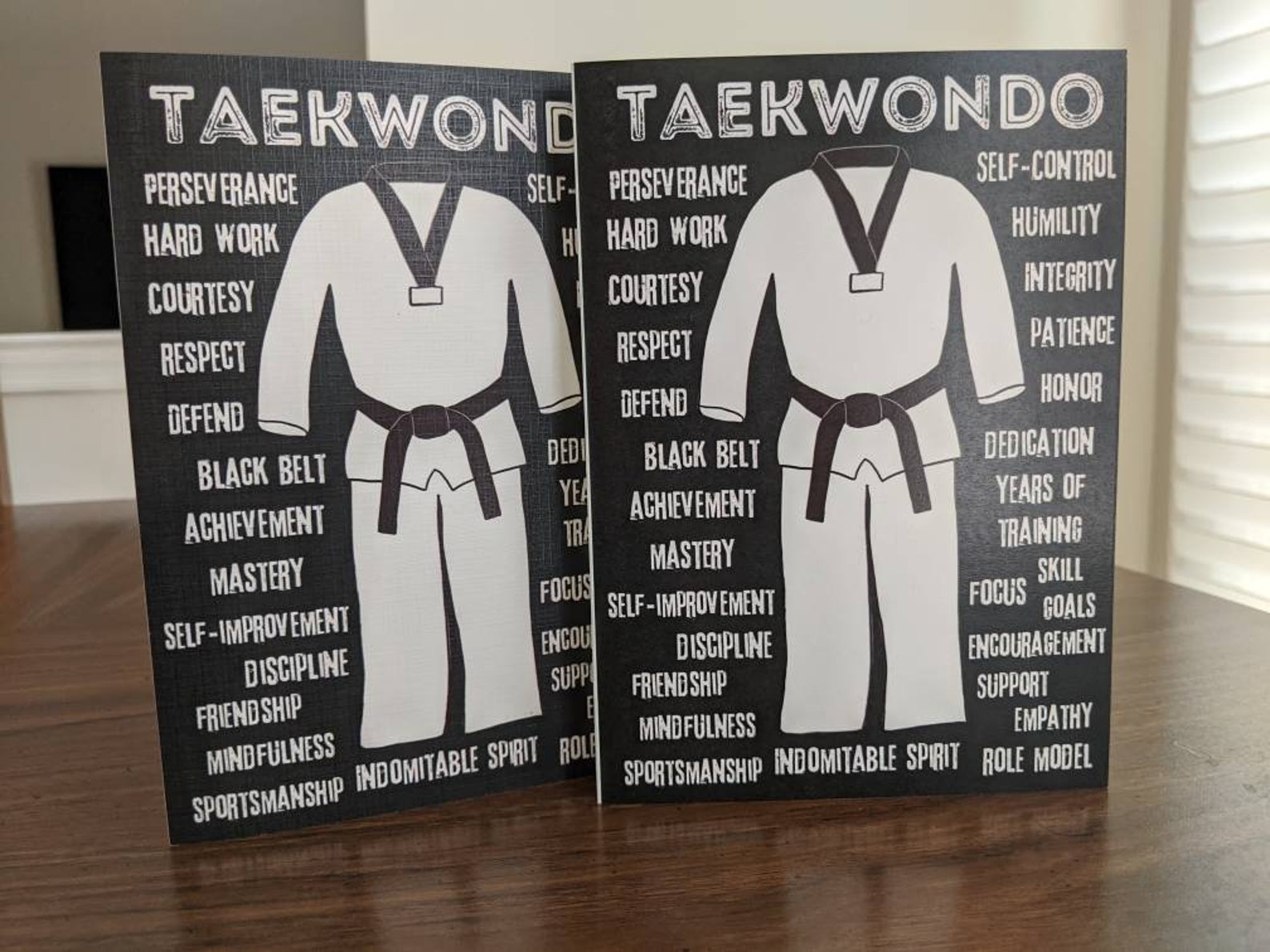 Black Belt Taekwondo Greeting Card - Congratulations Congrats - Martial ...