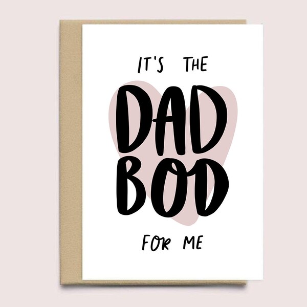 Dad Bod Card - Etsy