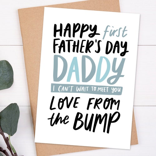 Expectant Father's Day Card Pregnant Father to Be - Etsy