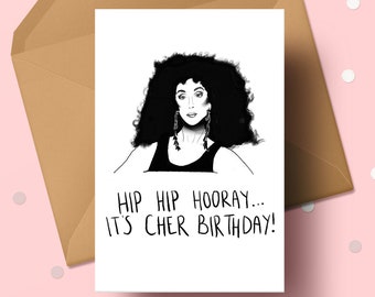 Cher Birthday Card - Etsy
