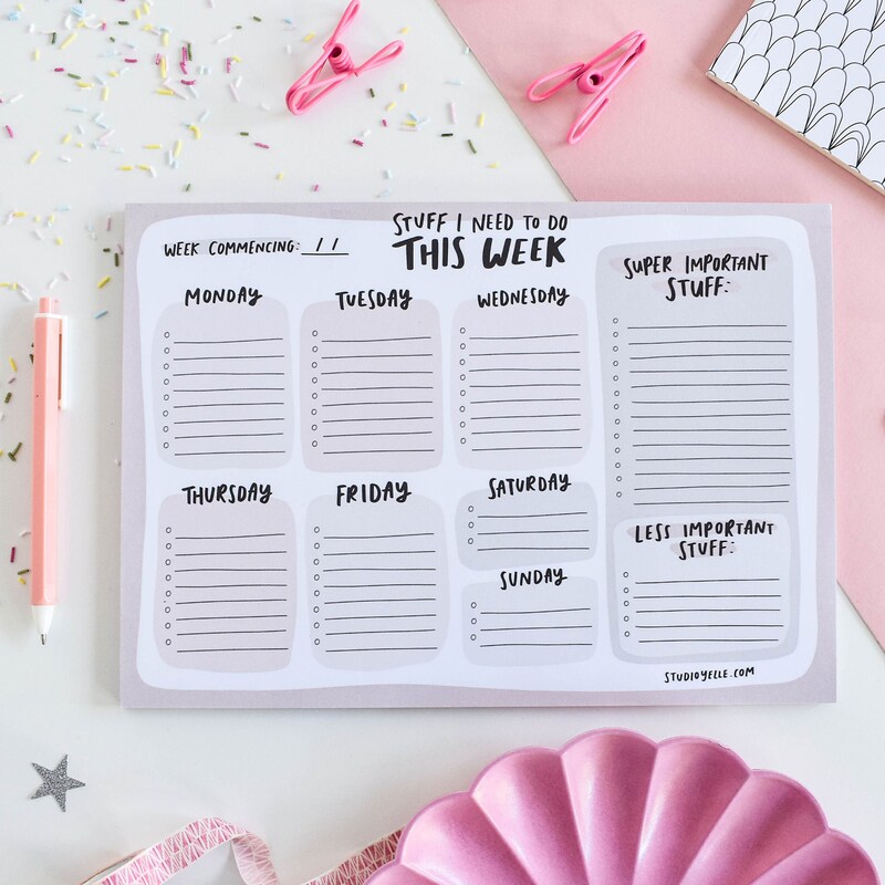 Weekly Planner - Etsy