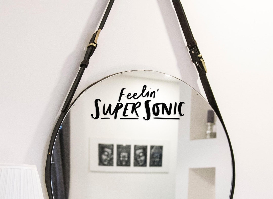 Mirror Decal, Supersonic Decal, Mirror Decor, Vinyl Sticker Decal ...