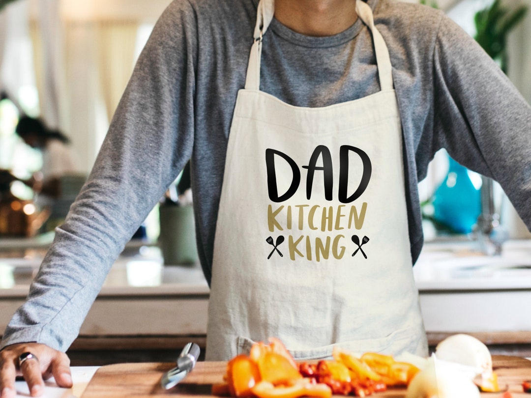 Dad Kitchen King Apron, Father's Day Gift, Dad Birthday Gift, Dad's ...