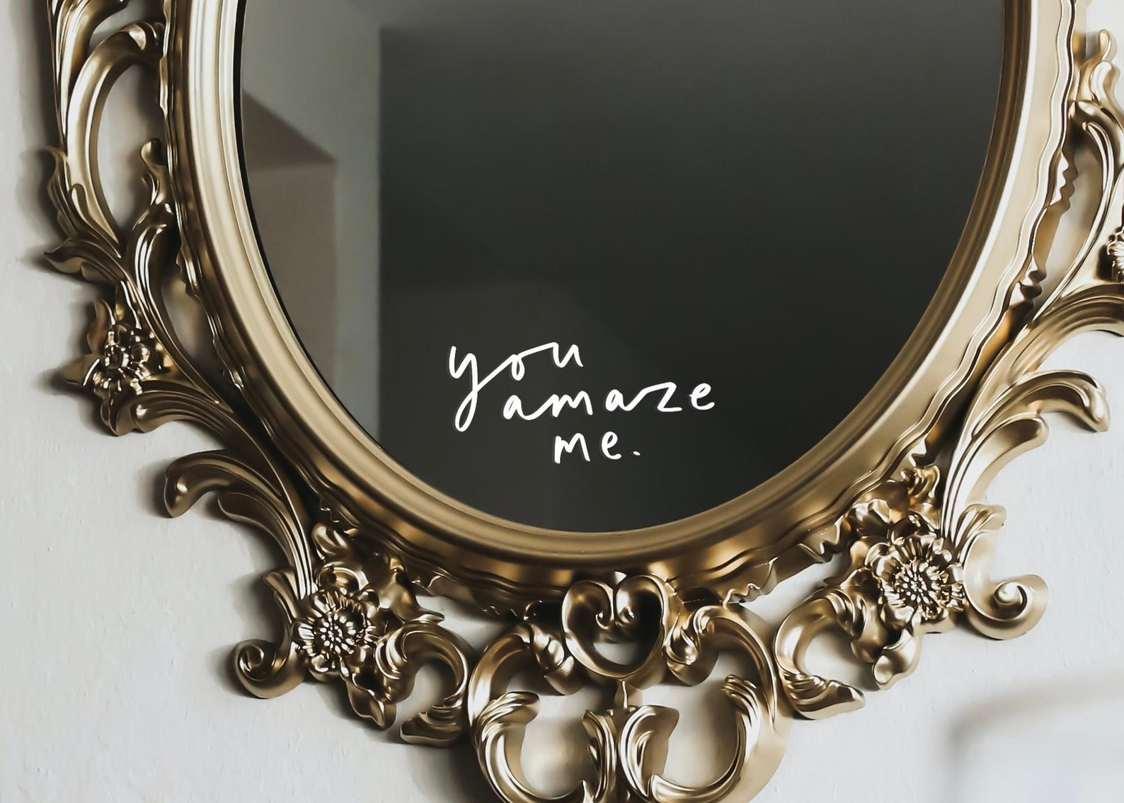 Mirror Decal, You Amaze Me Decal, Mirror Affirmation, Salon Décor ...