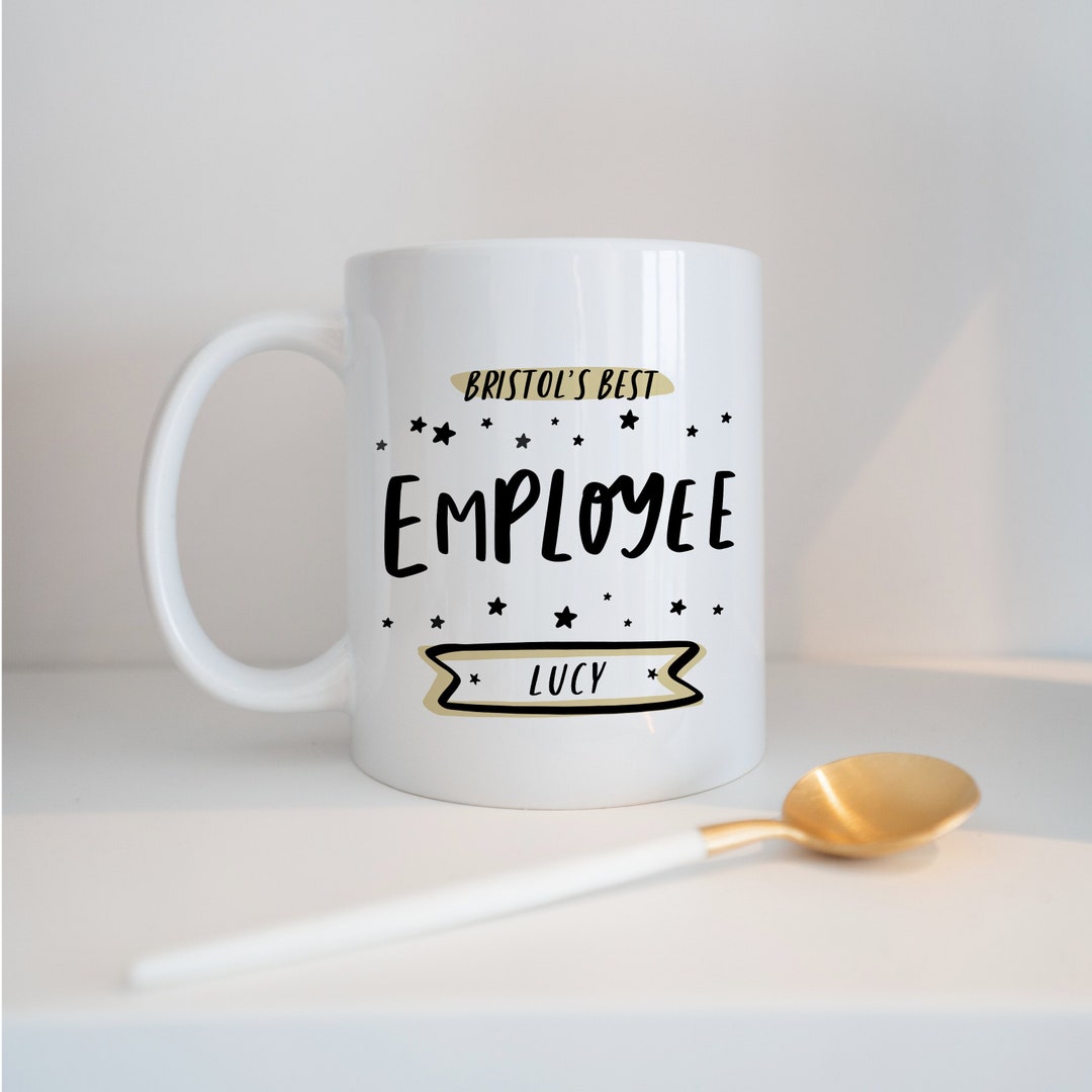 Personalised Best Employee Mug, Gift for Employee, Employee Gift, Add ...