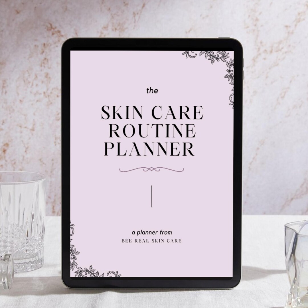 Simplified Skin Care Routine Planner - Skin Care Tracker - Digital ...