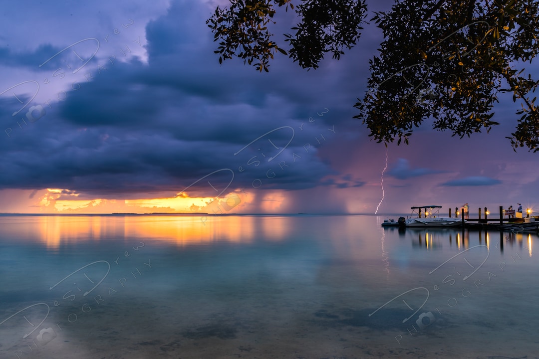 Fine Art Photo Print - Stormy Florida Keys Sunset | Choose Standard ...