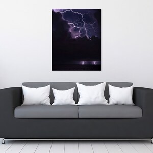 Fine Art Photo Print -double Lightning Strike Portrait Picture | Choose ...