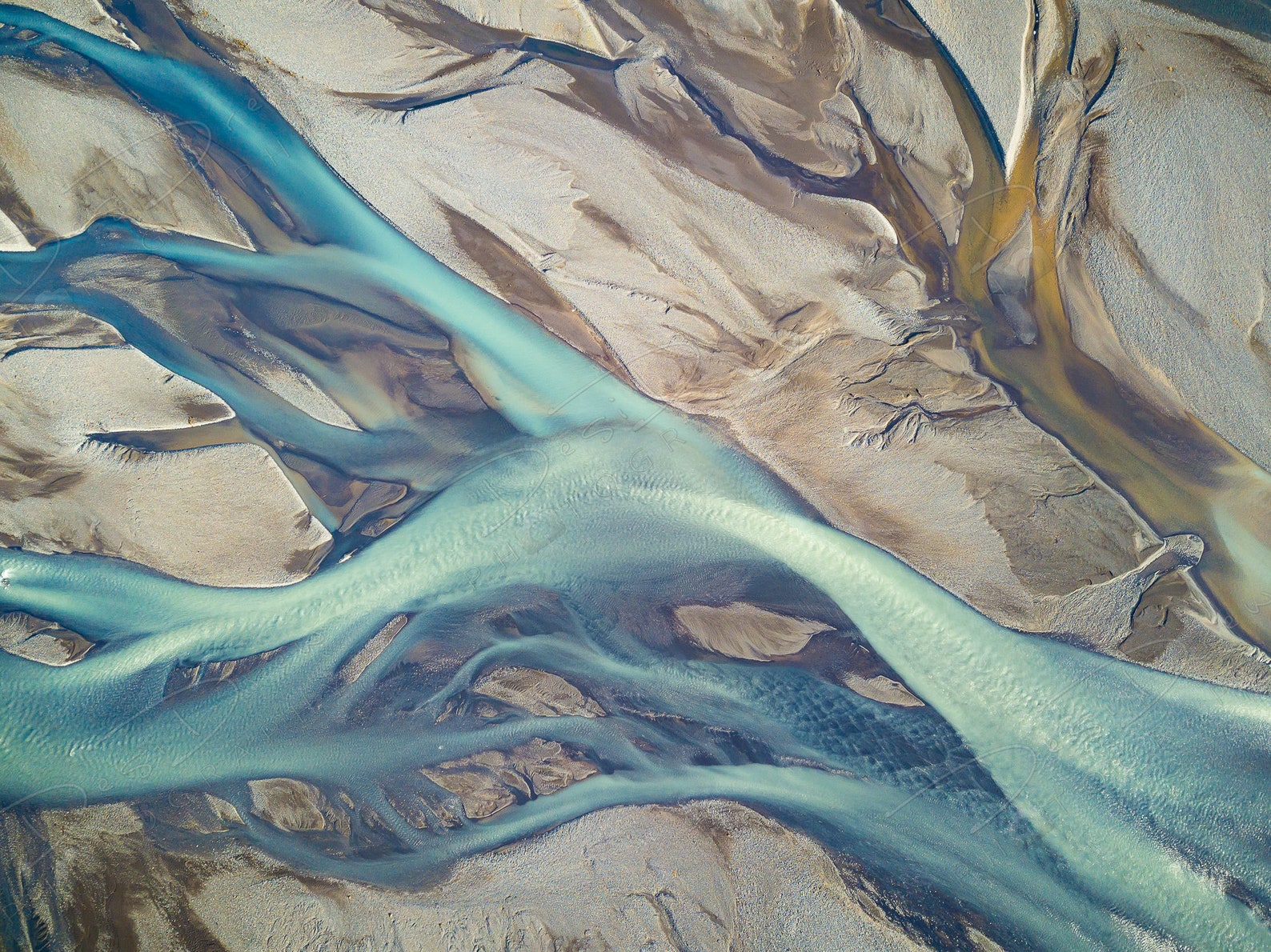 Fine Art Photo Print Iceland Riverbed Glacial Meltwater | Etsy