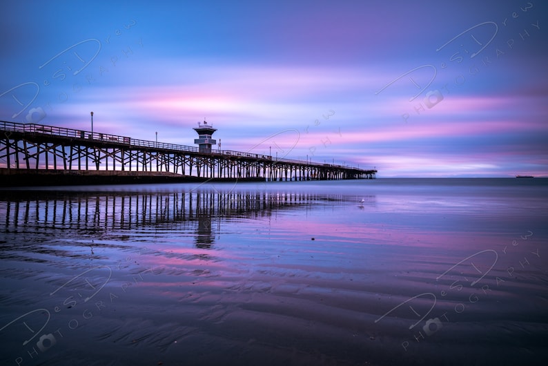 Fine Art Photo Print Seal Beach Pier Sunset Picture Choose - Etsy