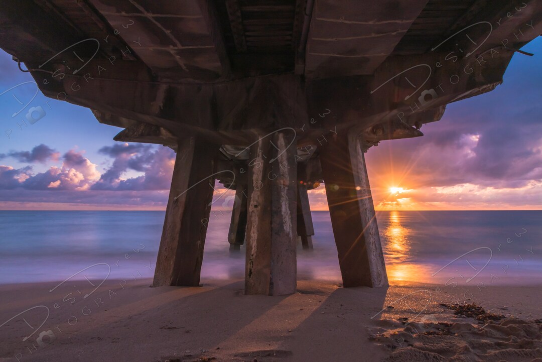 Fine Art Photo Print | Pompano Pier Sunrise Picture | Florida Wall Art ...