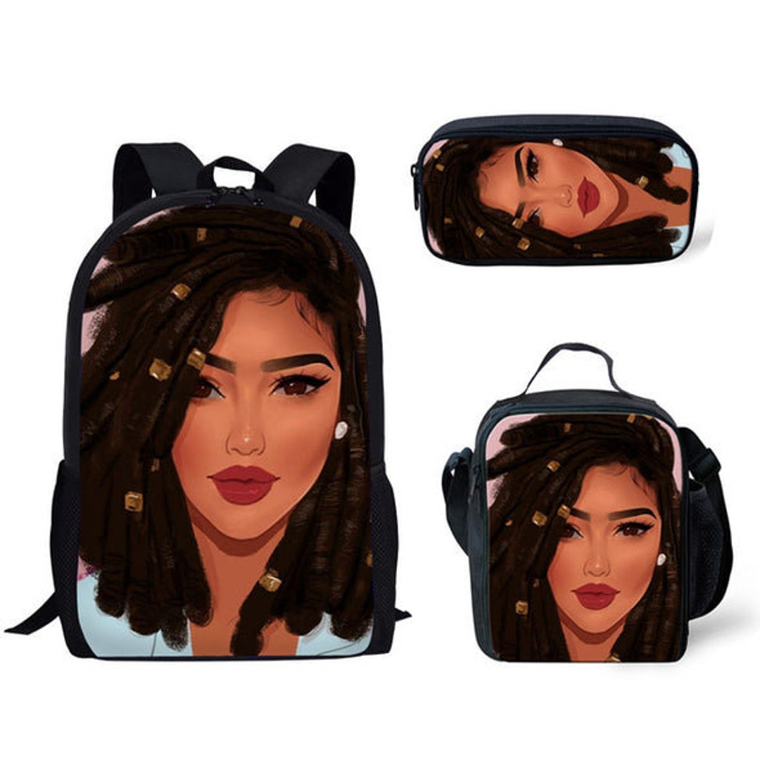 Lisa Afrocentric 3 Piece Backpack School Bag Set - Etsy