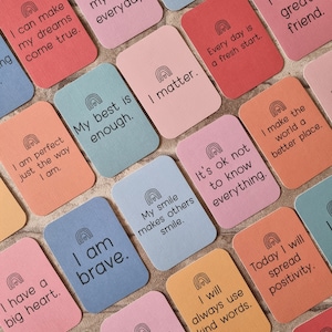 Mini Affirmation Cards | Affirmations | Planner | Mental Health ...