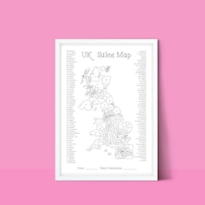 Postcode Map | UK Sales Map | UK Map | UK Postcode Map | Small Business ...