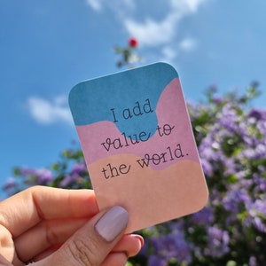 Mini Affirmation Cards | Affirmations | Planner | Mental Health ...