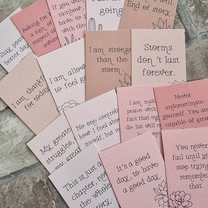 Mini Affirmation Cards Affirmations Planner Mental Health Affirmations ...