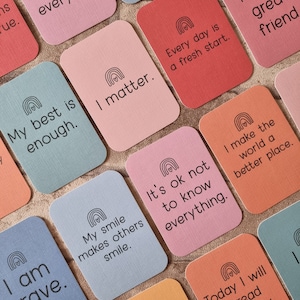 Mini Affirmation Cards Affirmations Planner Mental Health Affirmations ...