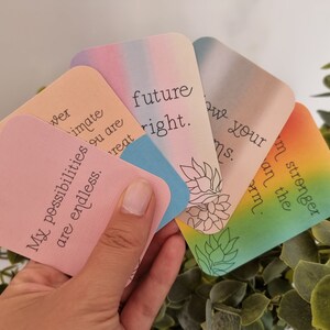 Mini Affirmation Cards Affirmations Planner Mental Health Affirmations ...