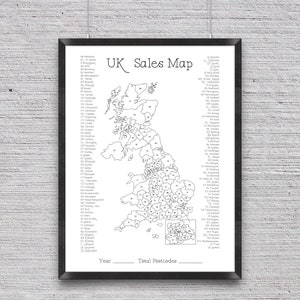 Postcode Map | UK Sales Map | UK Map | UK Postcode Map | Small Business ...