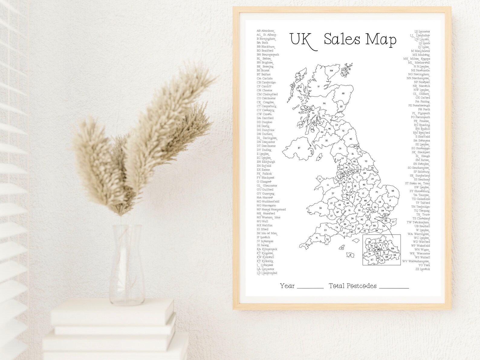 Postcode Map | UK Sales Map | UK Map | UK Postcode Map | Small Business ...