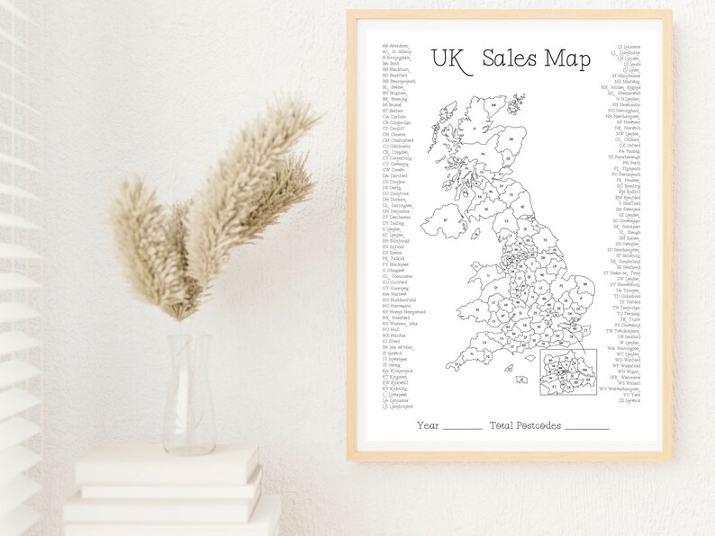 Postcode Map | UK Sales Map | UK Map | UK Postcode Map | Small Business ...