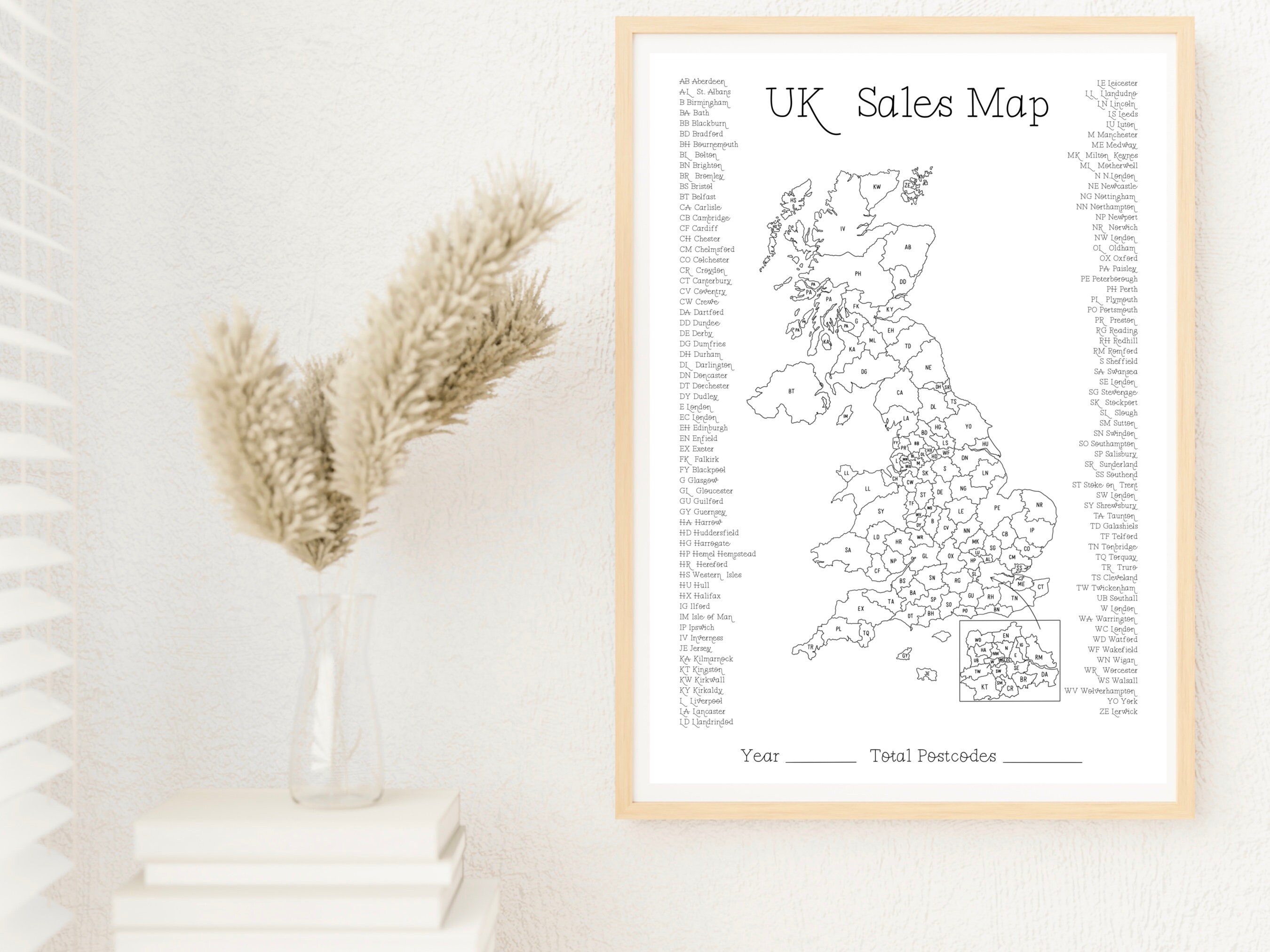 Postcode Map | UK Sales Map | UK Map | UK Postcode Map | Small Business ...