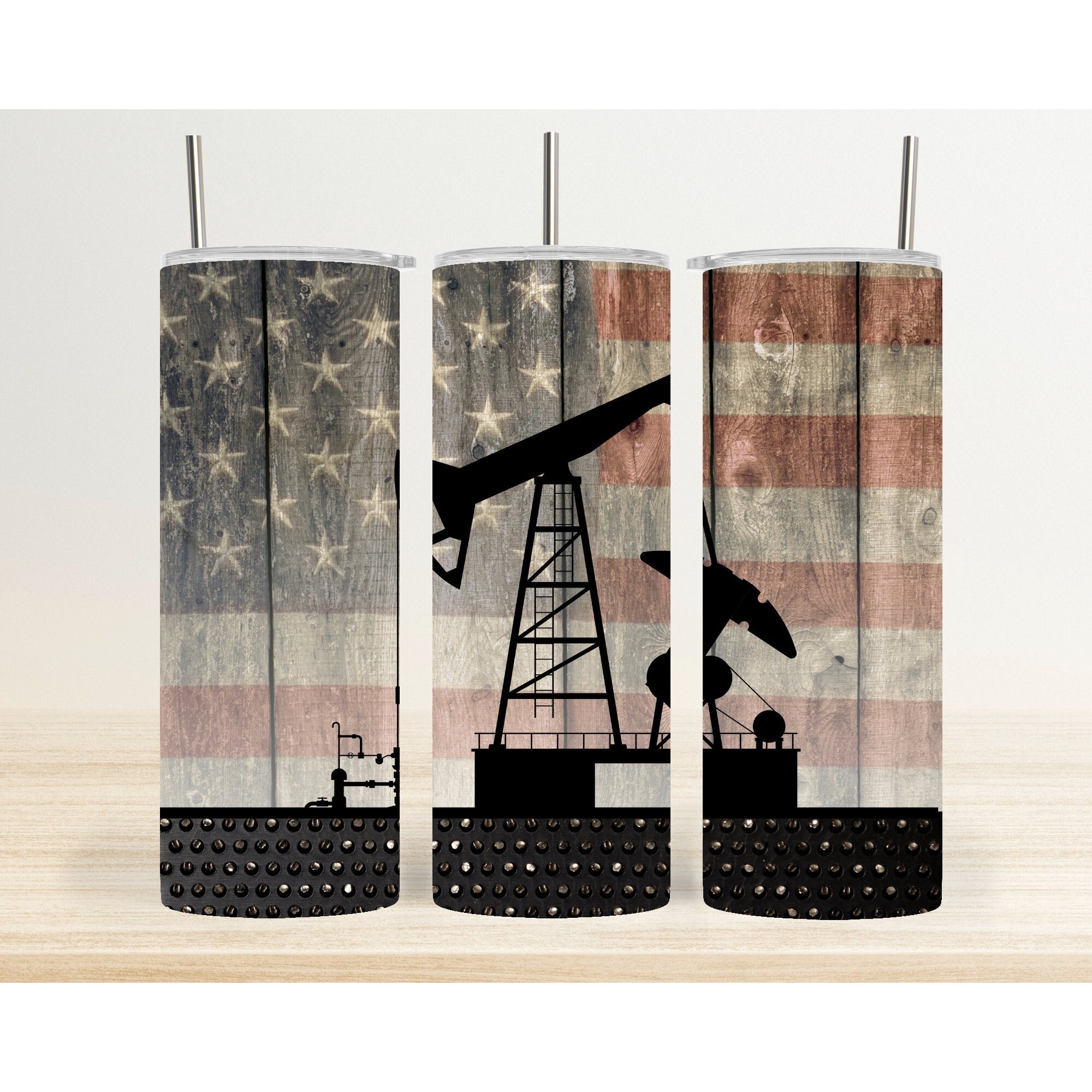 Oilfield Tumbler Wrap, Oil Rig Tumbler Wrap, Oil Field Tumbler Wrap ...