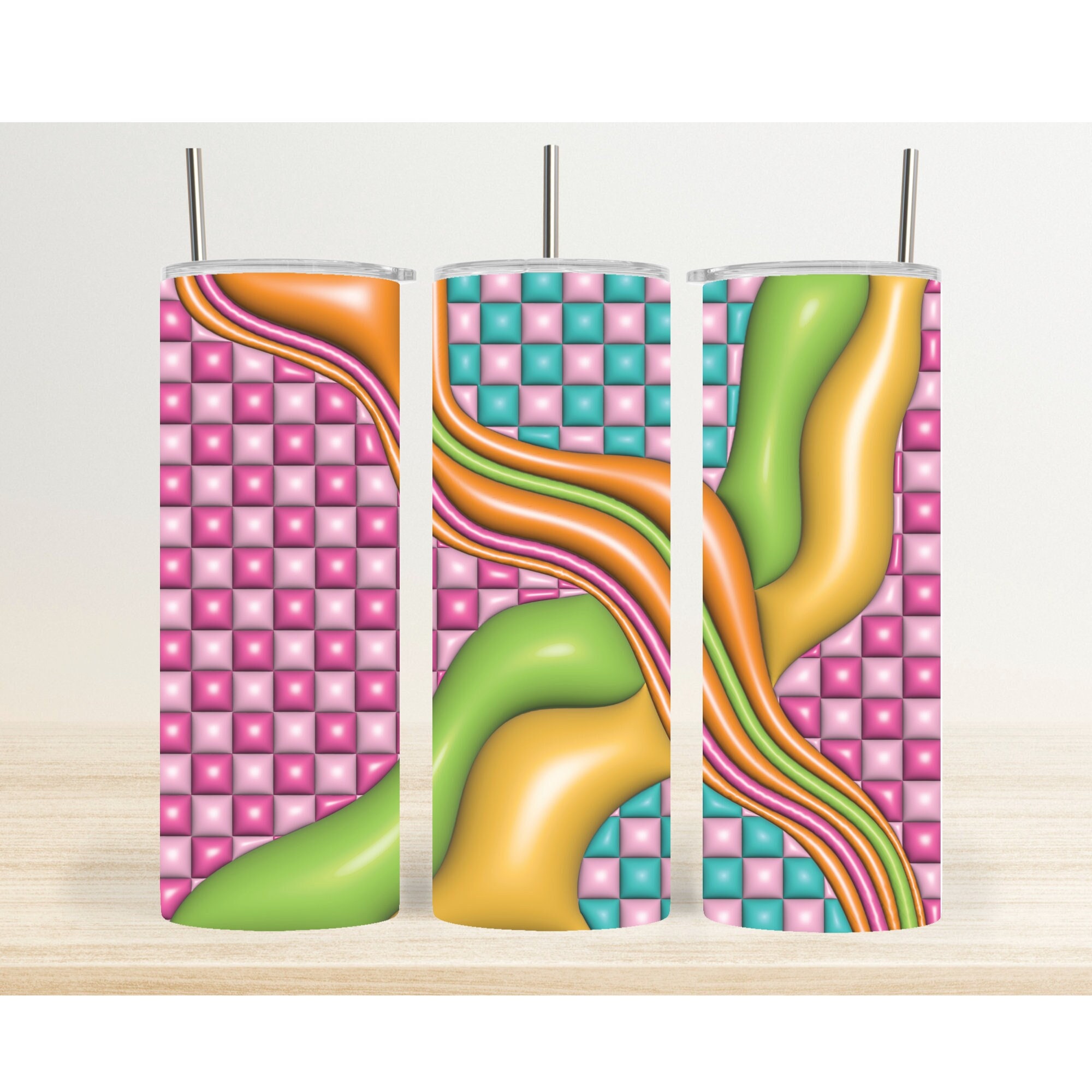 Retro Puffy Tumbler Wrap PNG Puffy Tumbler Wrap PNG Puff - Etsy