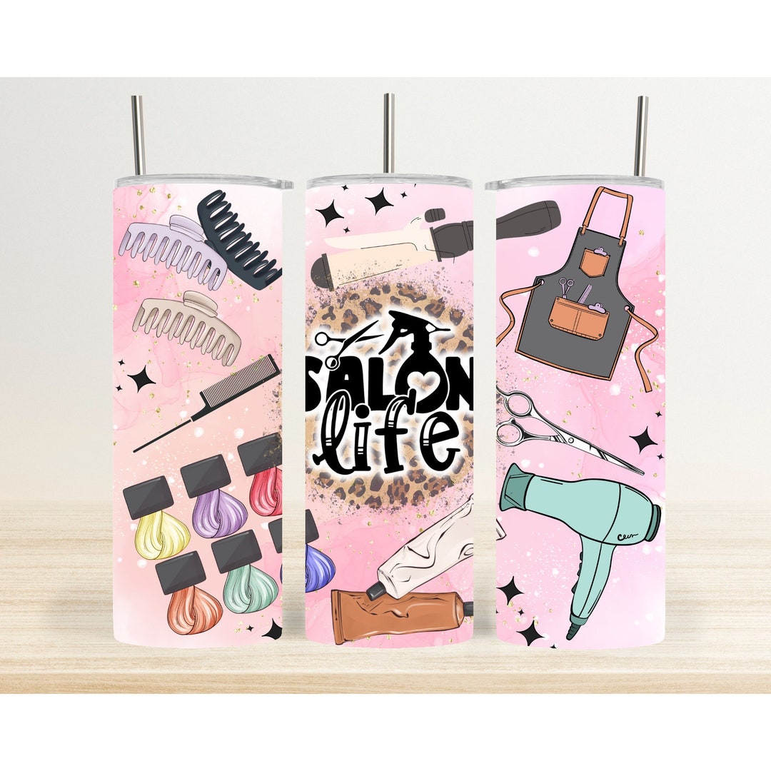 Hair Stylist Tumbler Wrap PNG, Hair Salon Tumbler Wrap PNG, Salon Life ...