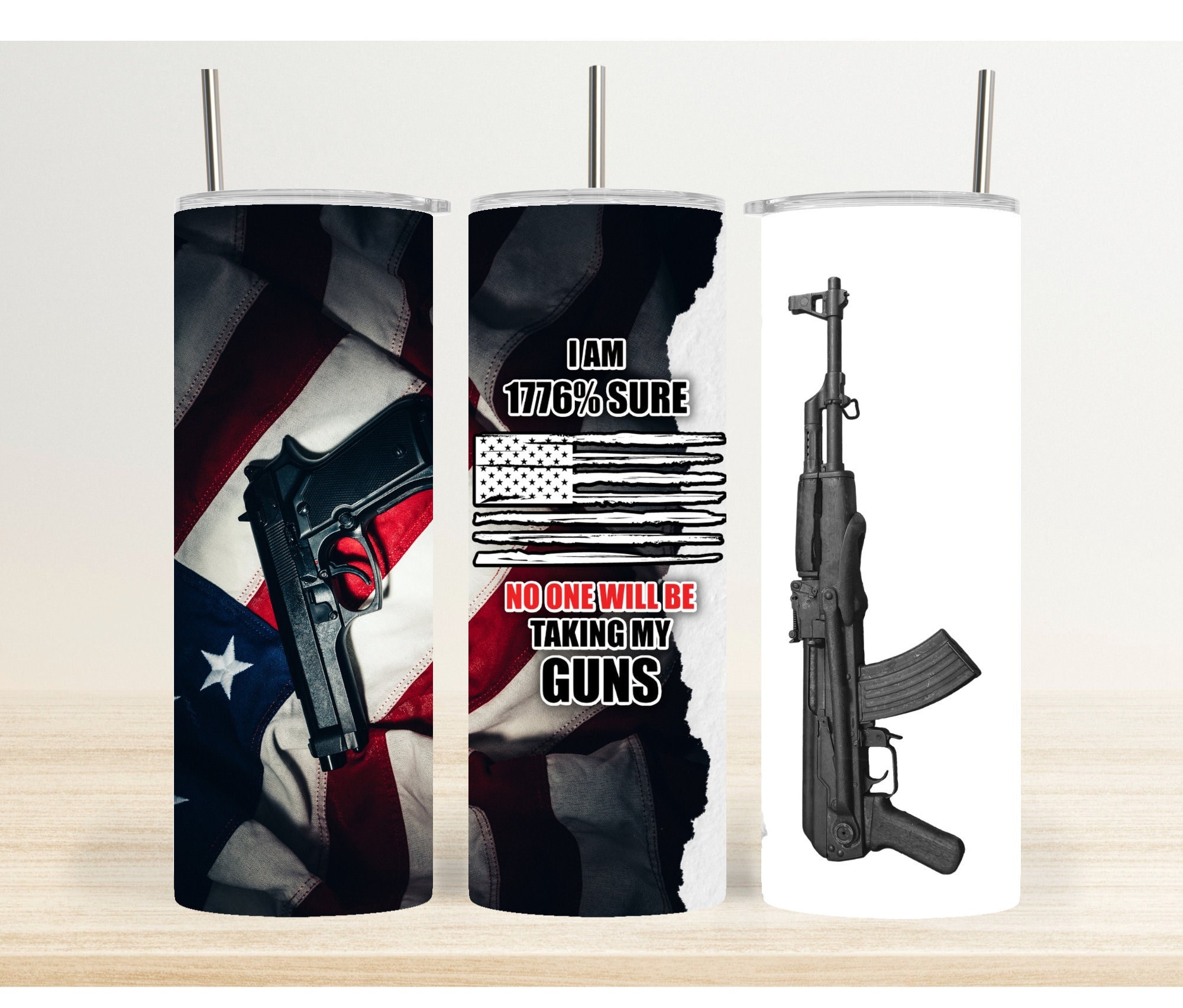 2nd Amendment, Guns - Skinny Tumbler Wrap Sublimation Digital Download ...